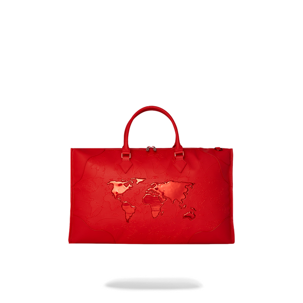 Sprayground James First Class Ruby Red Pyramid Large Duffle